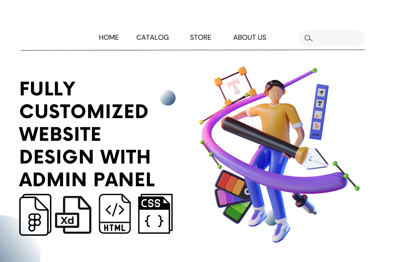 Fully Customized Website Design with UI/UX & Admin Panel - Best Website Design Company in Hyderabad